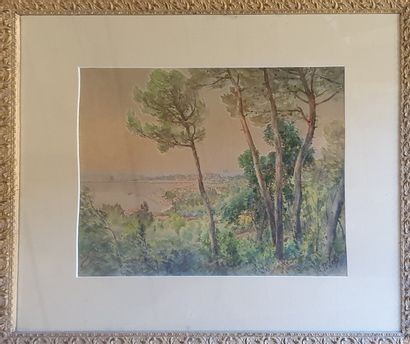 Paul Mallet | View of a city below | MutualArt