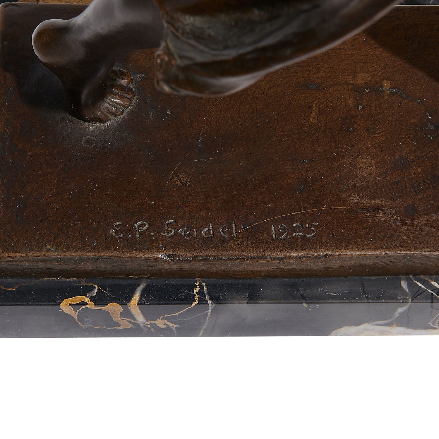 Emory P. Seidel | Art Deco Female Figure in a Dress (1925) | MutualArt