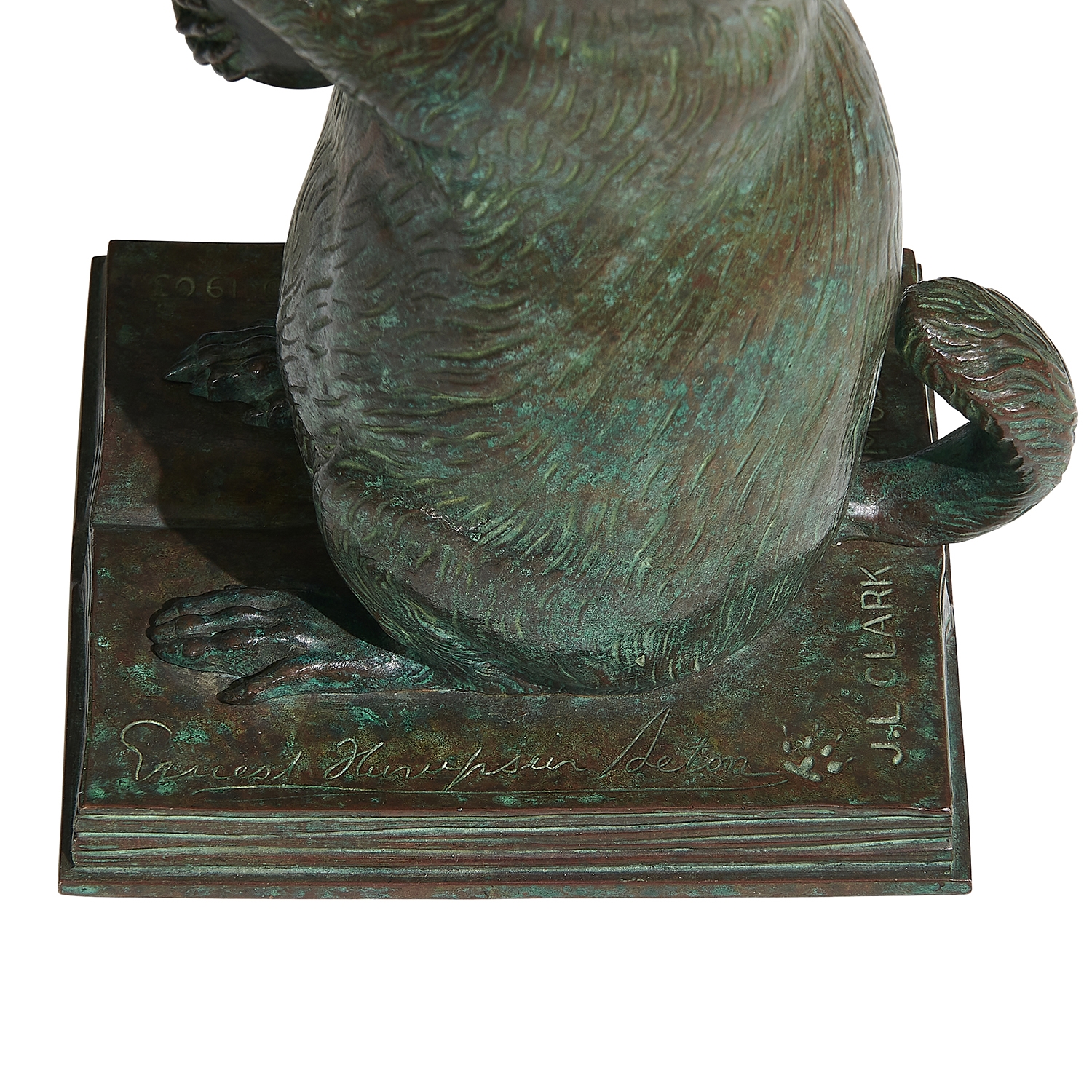 Ernest Seton | Groundhog candlestick for the Rowfant Club of Cleveland ...