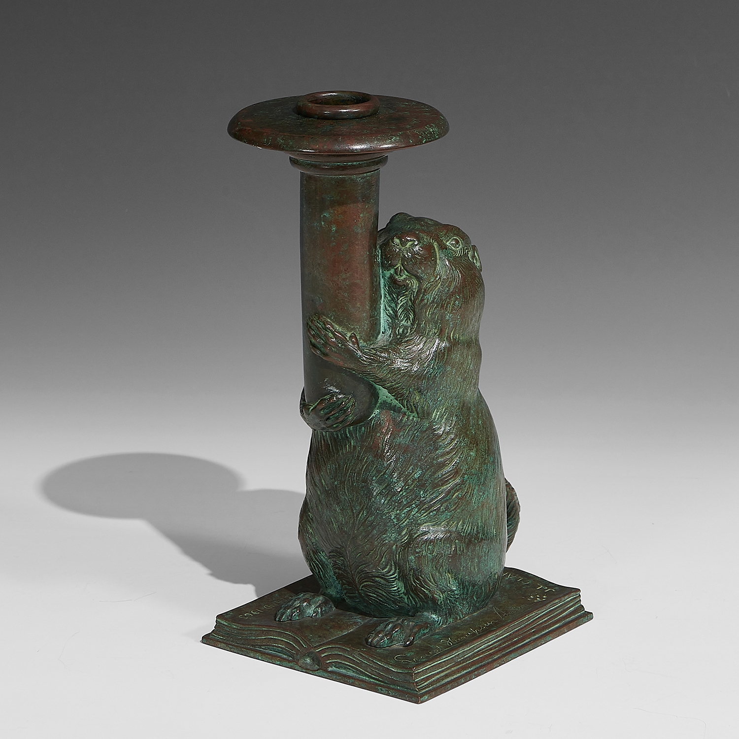 Ernest Seton | Groundhog candlestick for the Rowfant Club of Cleveland ...