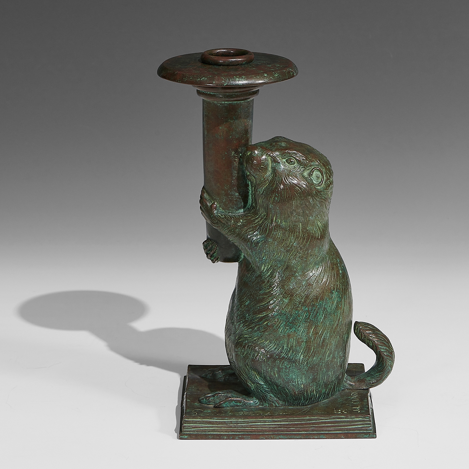 Ernest Seton | Groundhog candlestick for the Rowfant Club of Cleveland ...