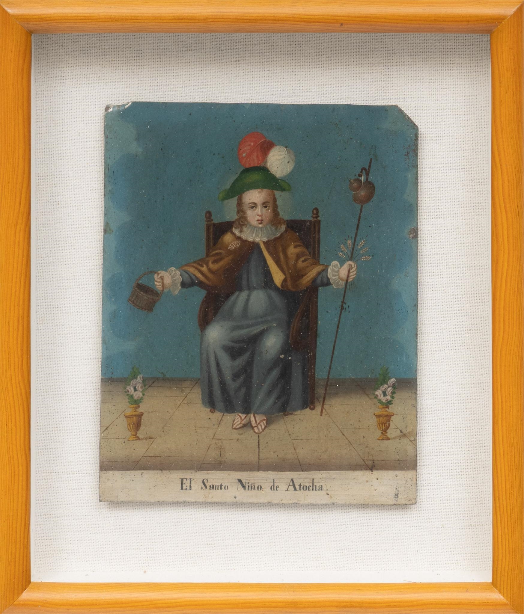 Mexican Folk Art 20th Century | Mexican folk art religious retablo ...