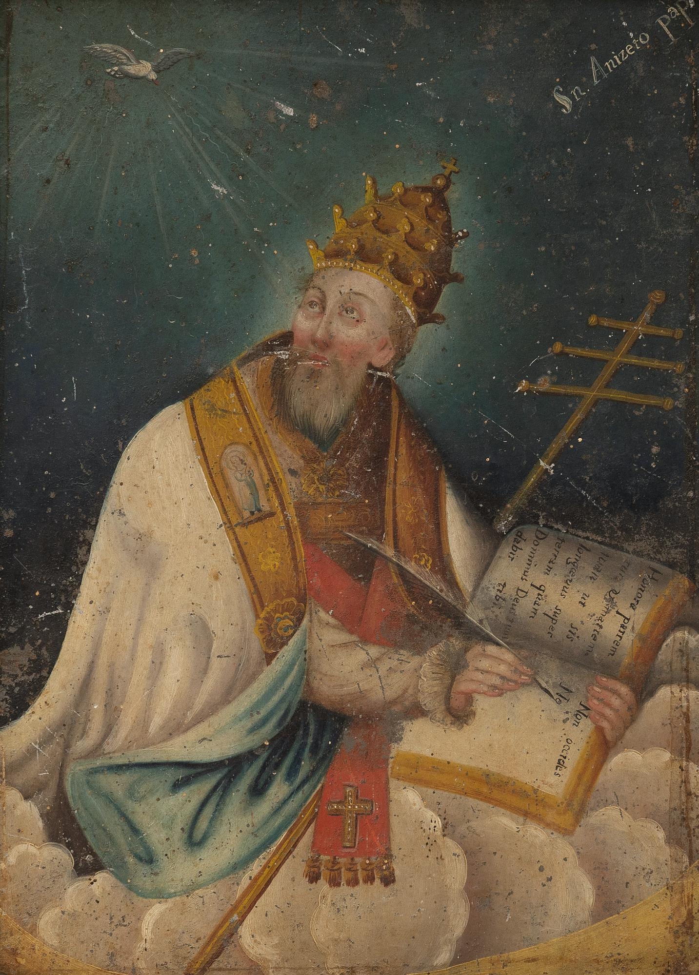 Mexican School, 19th Century | depicting Moses Writing The Ten ...