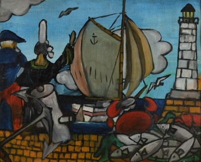 André Fougeron | L'au revoir aux marins | MutualArt