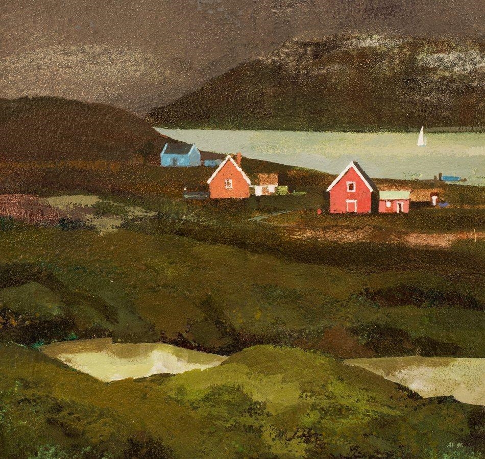 Allan Laycock RWA | Reykjanes Peninsula, Iceland (1996) | MutualArt