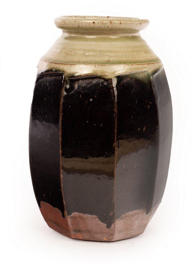 Richard Batterham | a stoneware cutsided vase | MutualArt