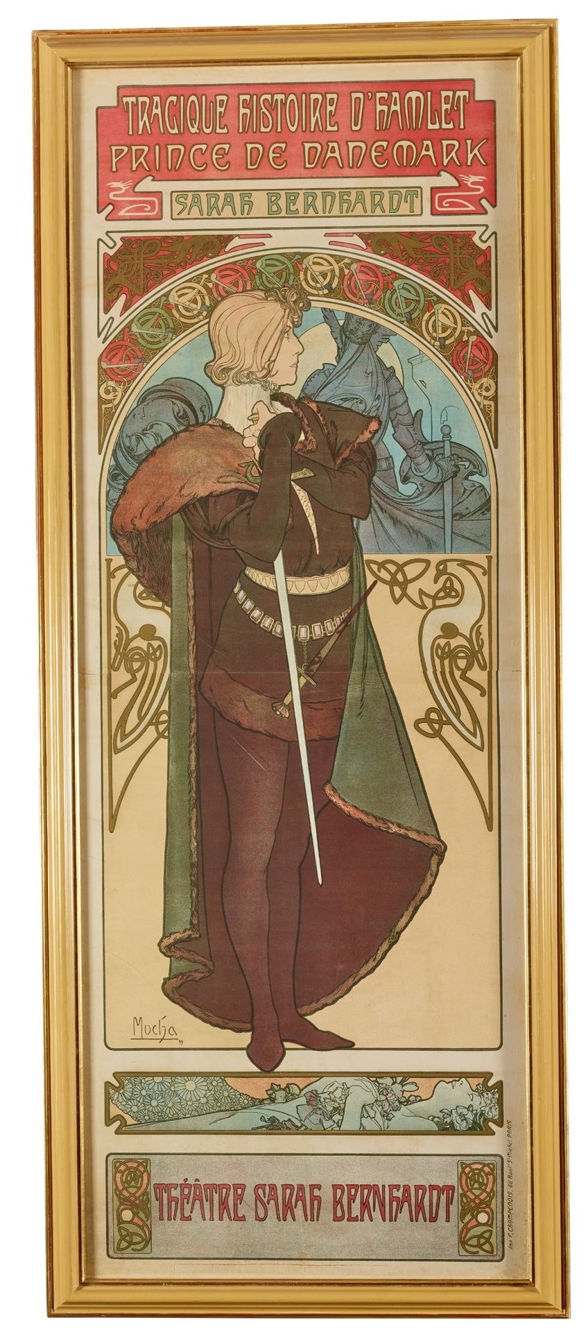 Alphonse Mucha | 'HAMLET', POSTER (1899) | MutualArt