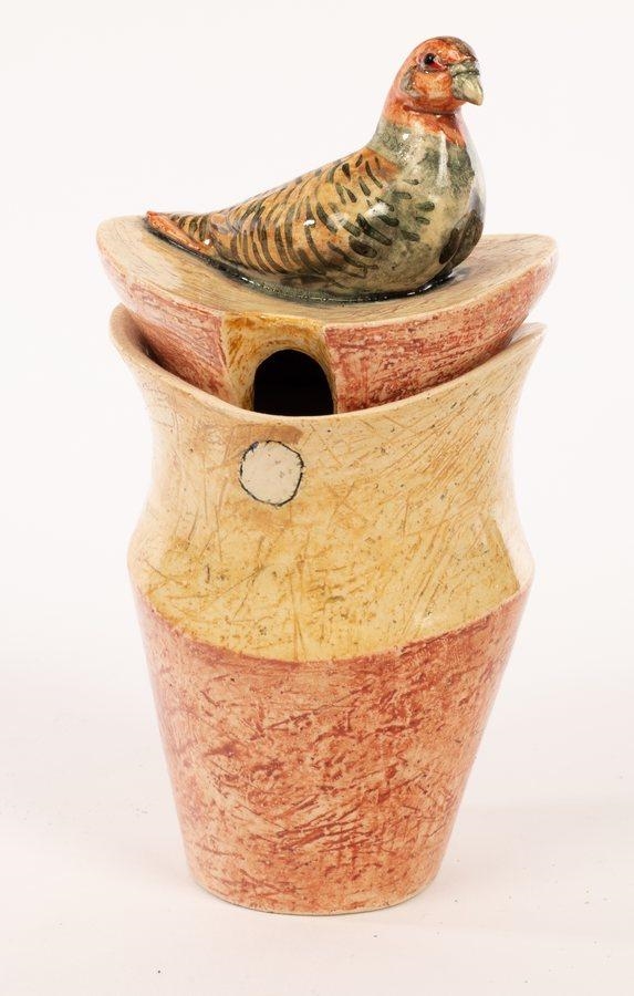 Anna Lambert | a studio pottery jam jar and cover | MutualArt