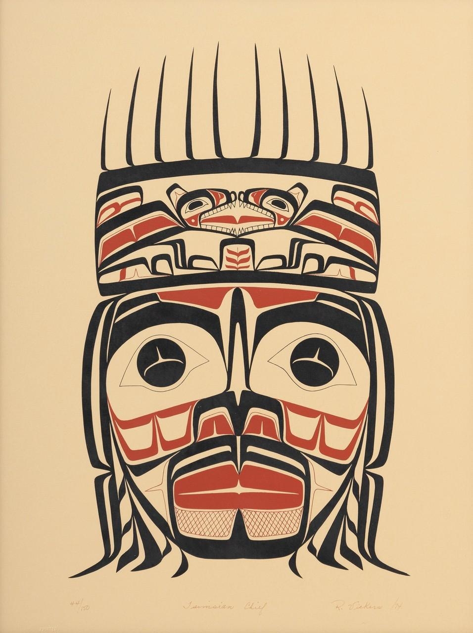 Roy Henry Vickers | Tsimshian Chief (1974) | MutualArt