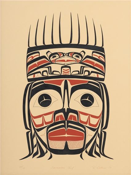Roy Henry Vickers | Tsimshian Chief (1974) | MutualArt