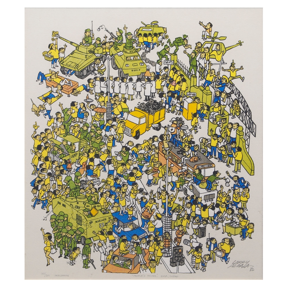Larry Alcala | People’s Power EDSA, Cubao (1986) | MutualArt