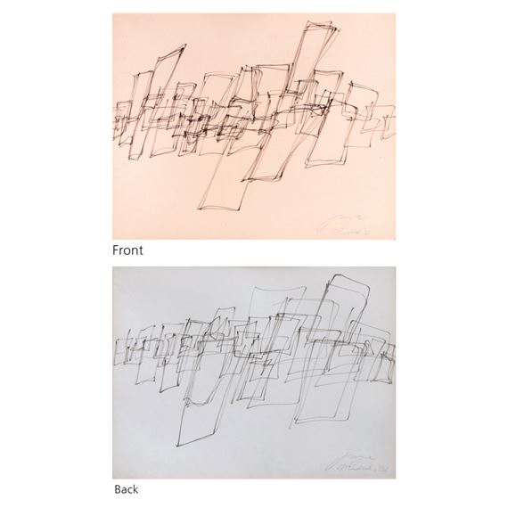 José Joya | Abstract Study, Madrid (1961) | MutualArt