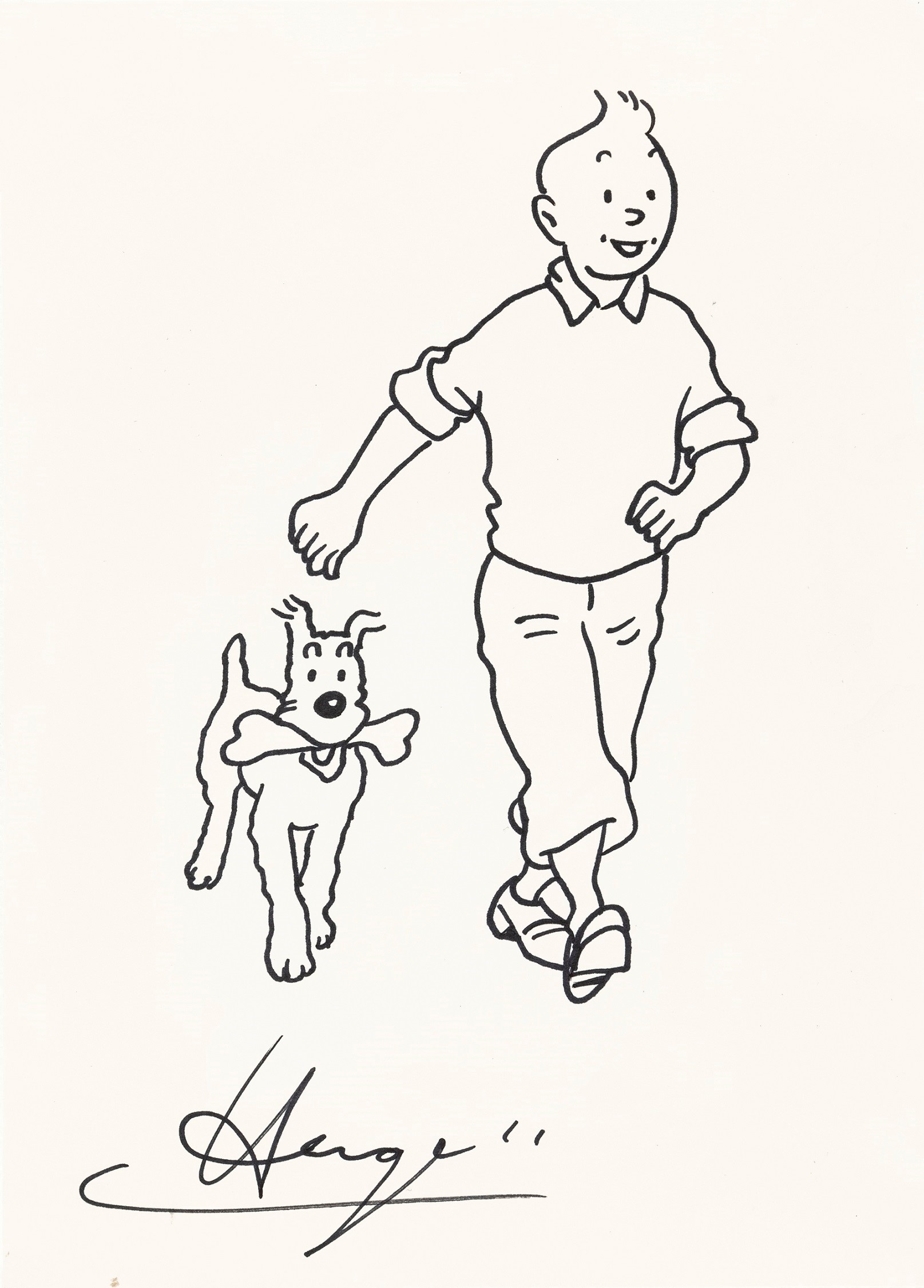 Hergé | Tintin e Milou | MutualArt