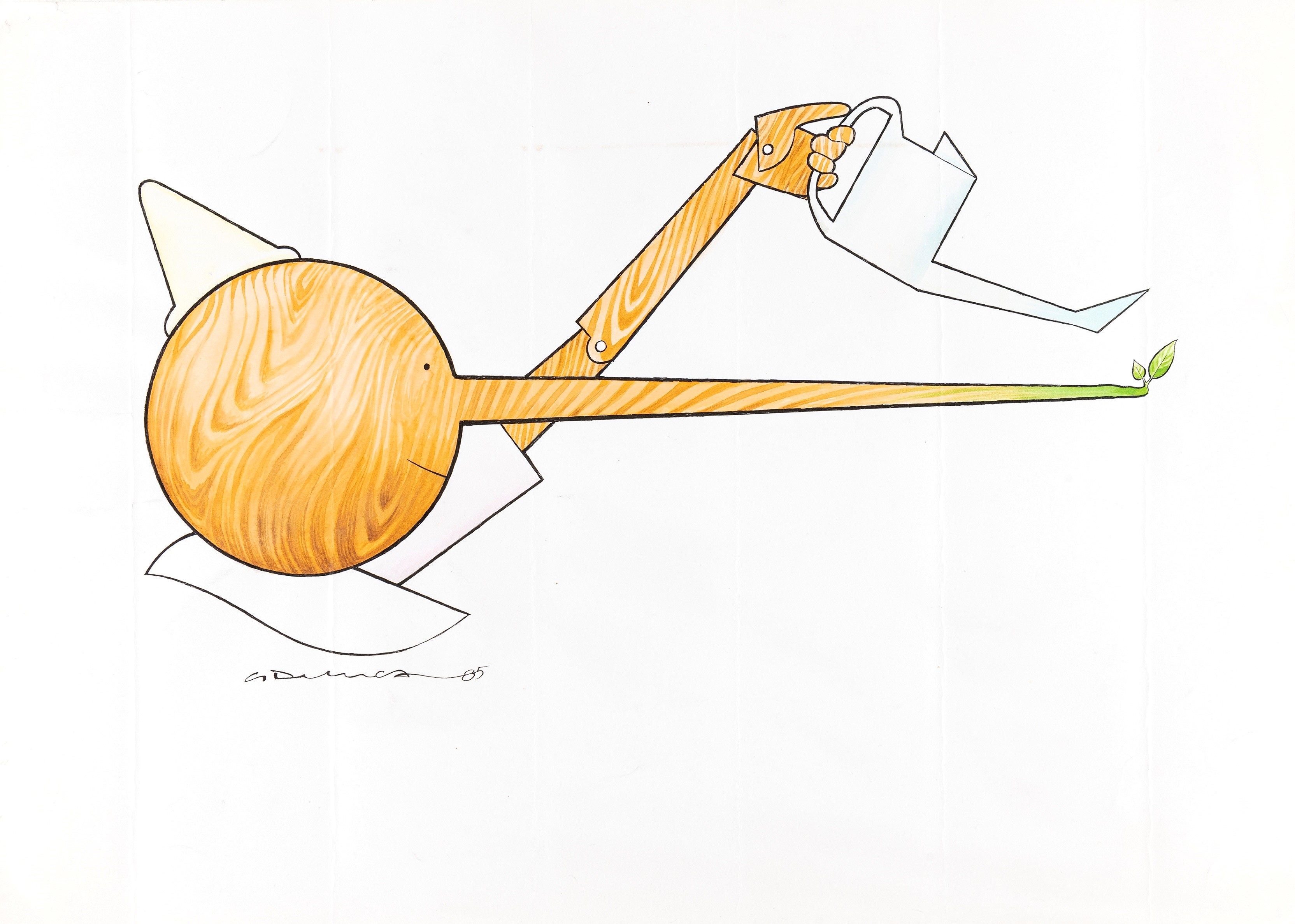 Gianni De Luca | Omaggio a Pinocchio (1985) | MutualArt