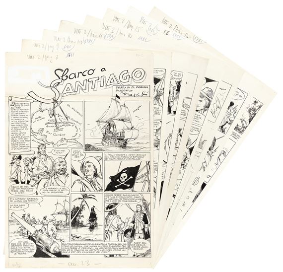 Franco Caprioli | Sbarco a Santiago (1962) | MutualArt