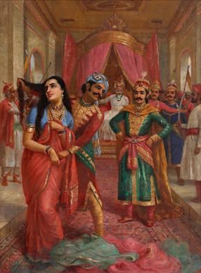 Raja Ravi Varma | Draupadi Vastraharan | MutualArt