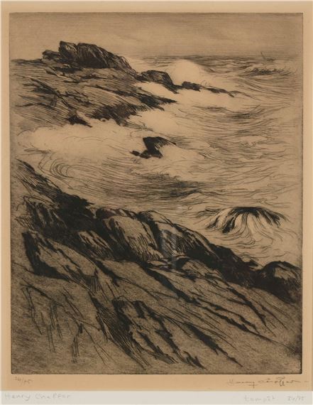 Henry Cheffer | Vagues sur la côte | MutualArt