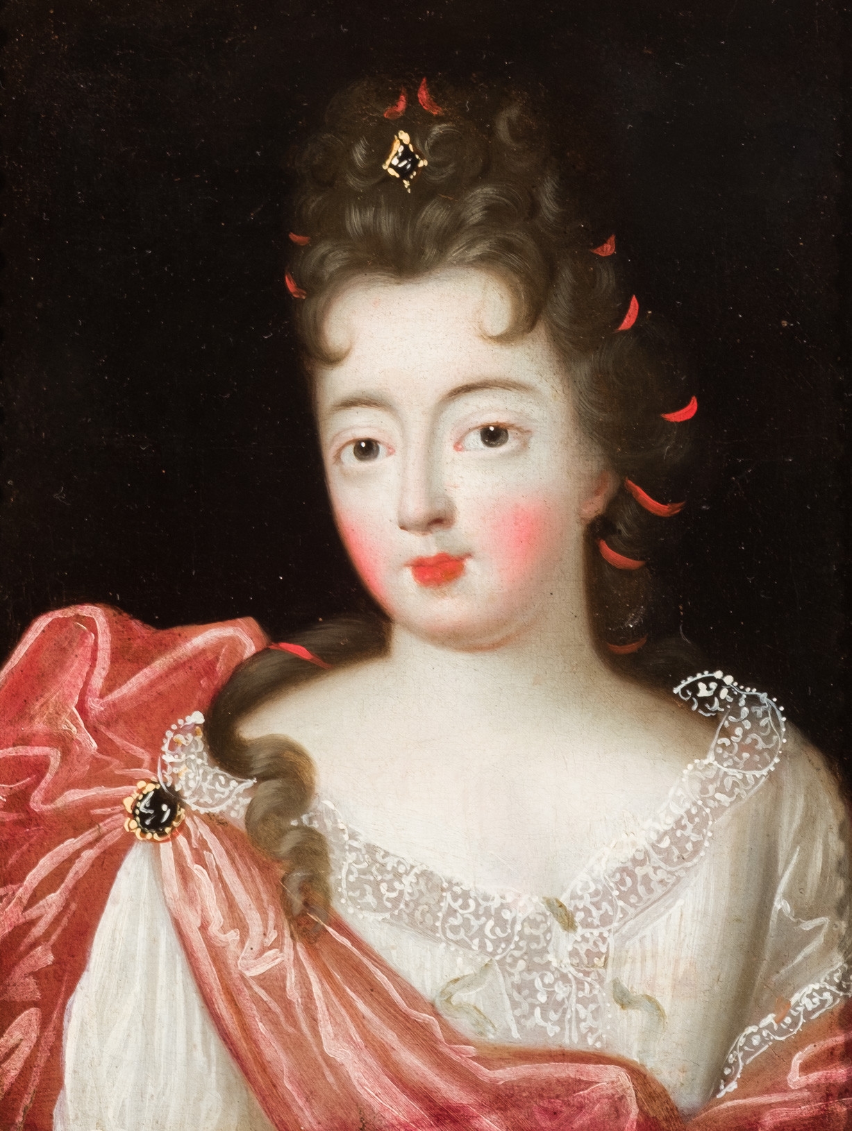 French School, 18th Century | Retrato de Madame Fontange | MutualArt