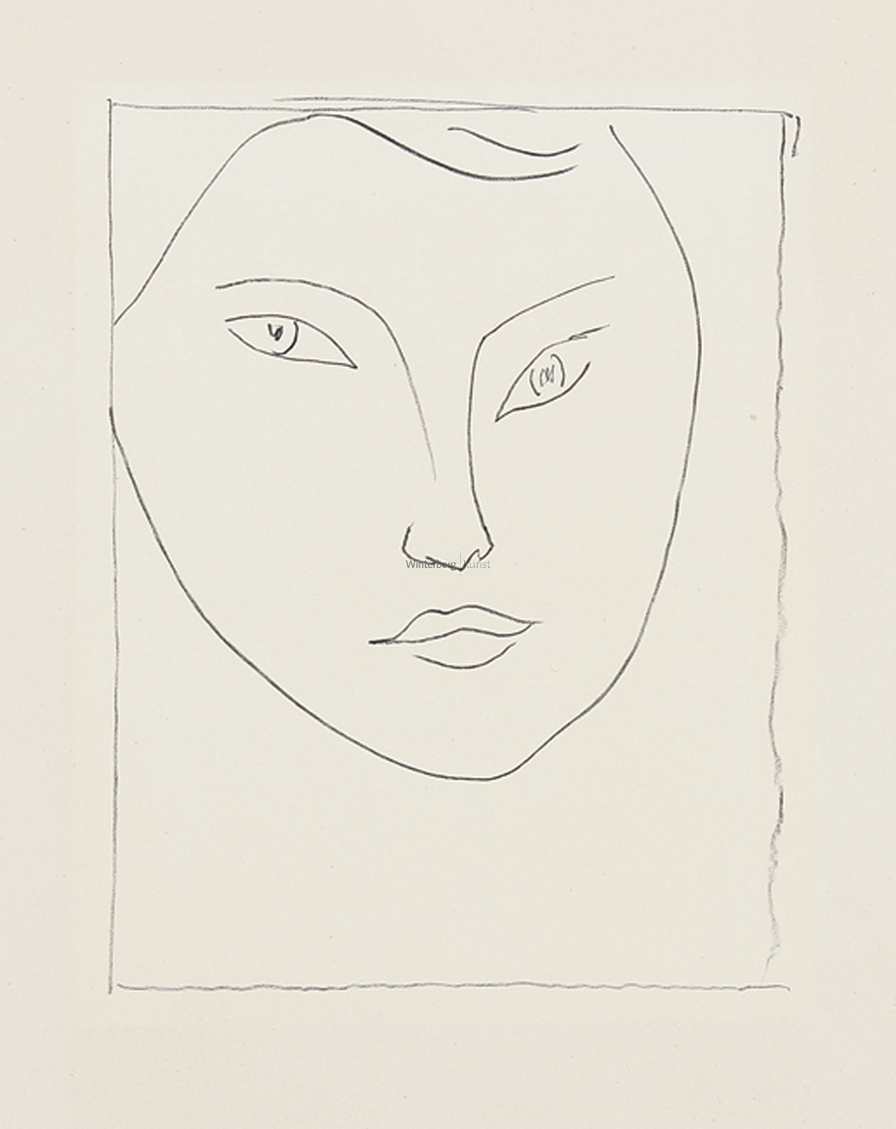 Henri Matisse | Portrait de Claude D (1946) | MutualArt