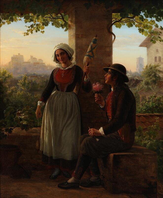 Frederik Ludwig Storch | A proposal (1870) | MutualArt