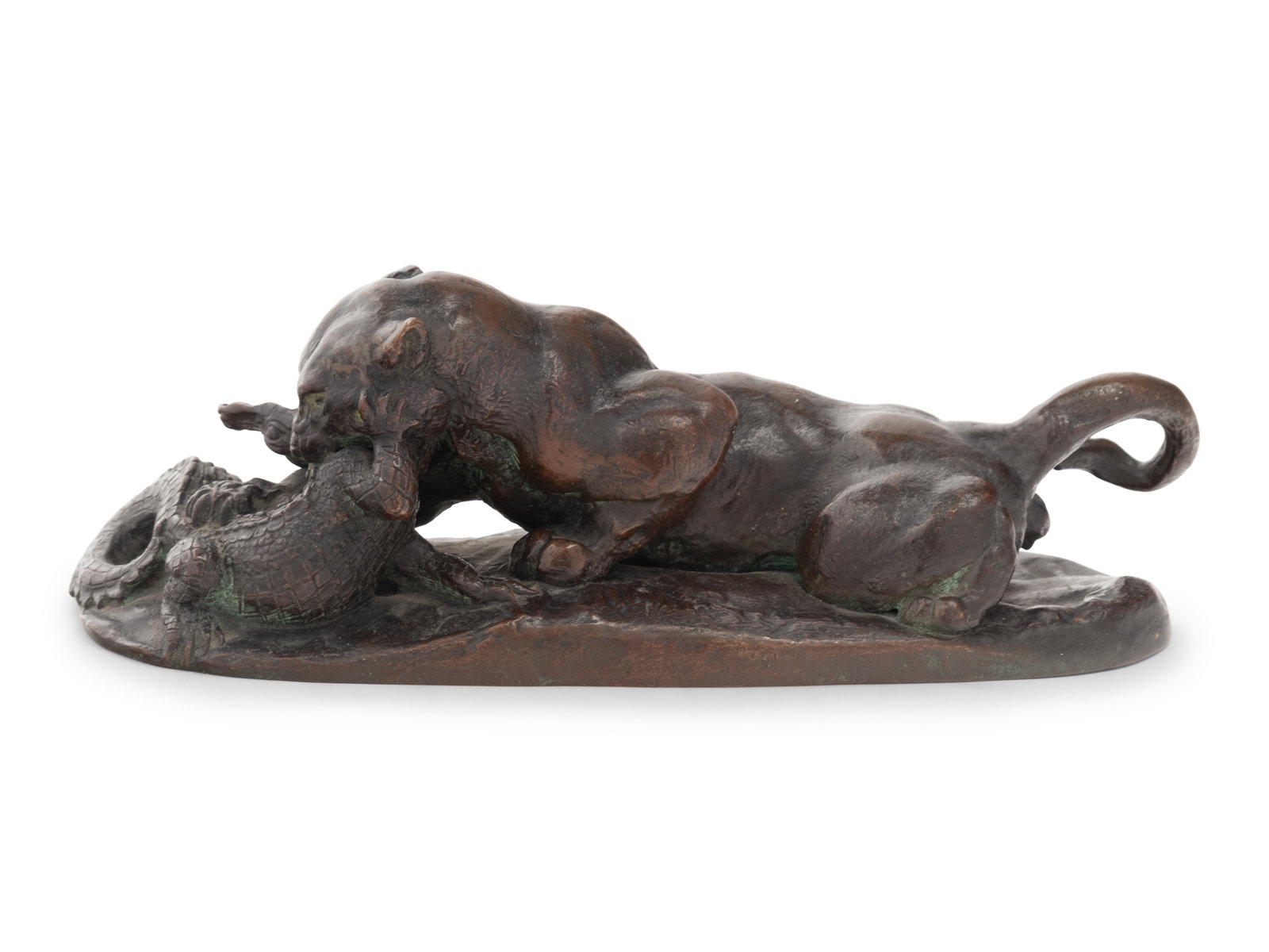 Antoine-Louis Barye | Jaguar Devouring a Crocodile (19th Century 20th ...