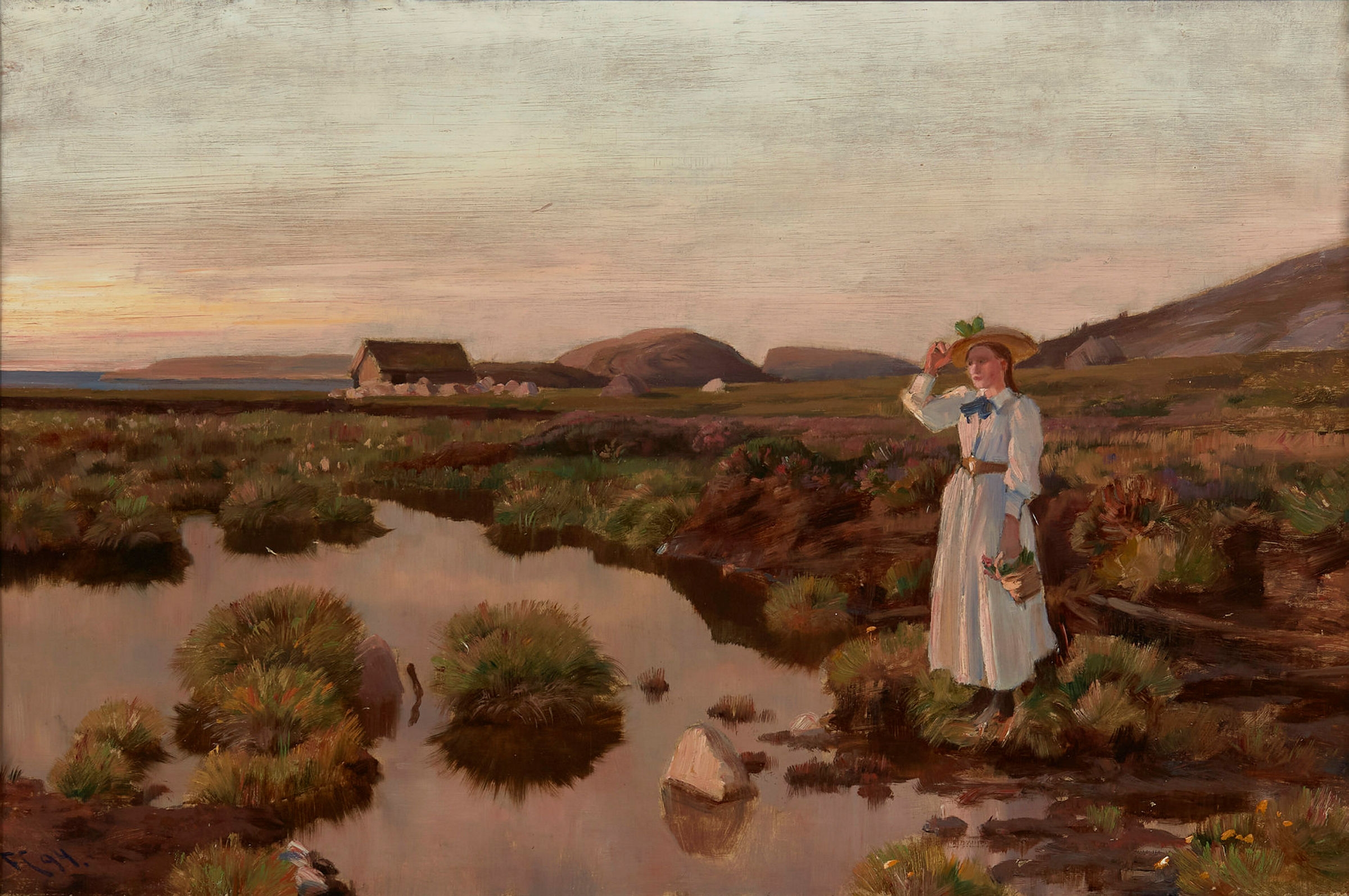 Frederik Collett | Swamp in Flatanger (1894) | MutualArt