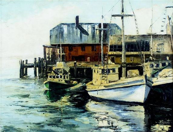 Ruth Waite | Fishing boats | MutualArt