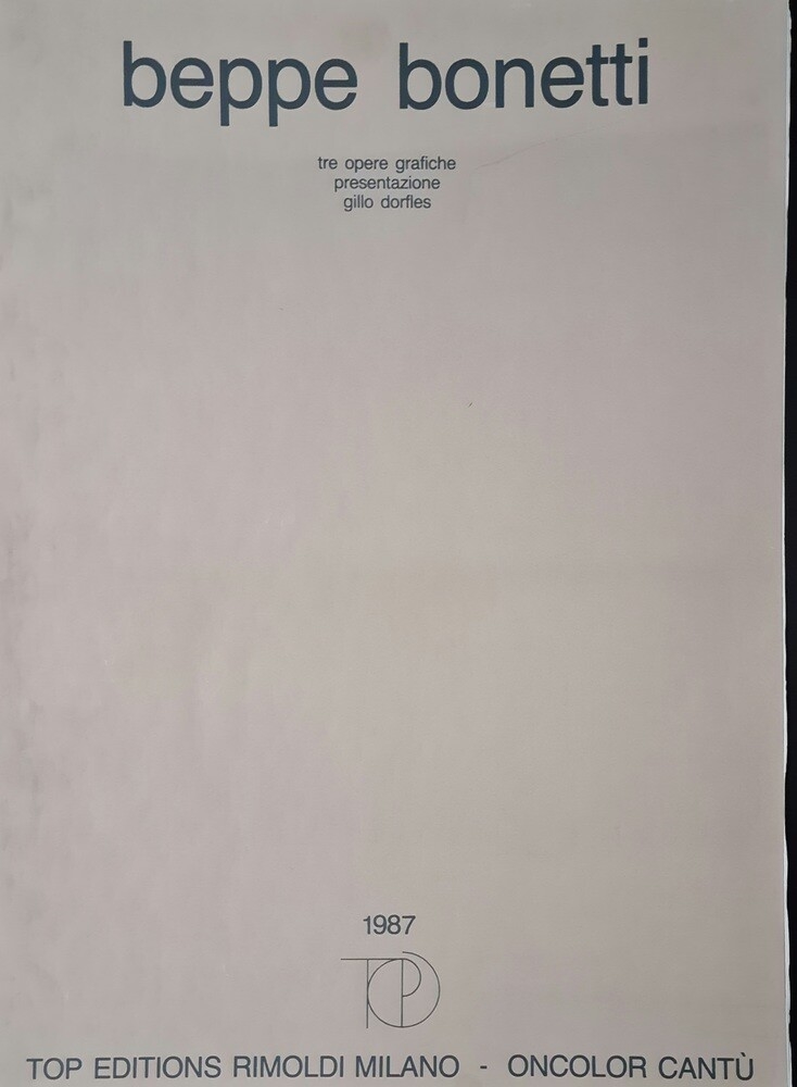 Beppe Bonetti | Tre opere grafiche (1987) | MutualArt