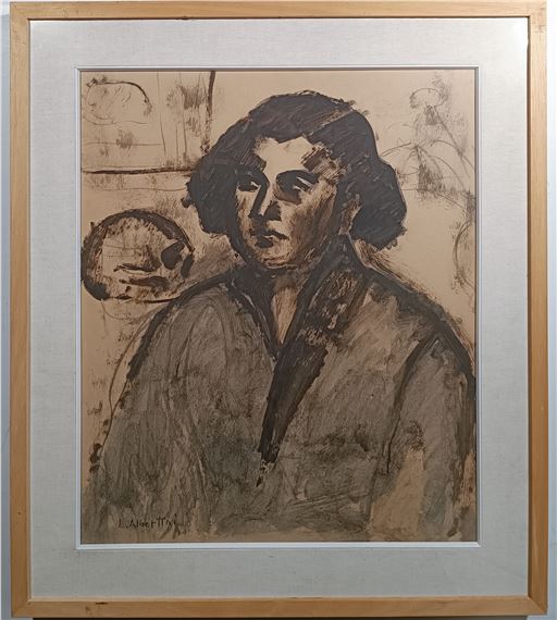 Luciano Albertini | Figura con Teschio (1950) | MutualArt