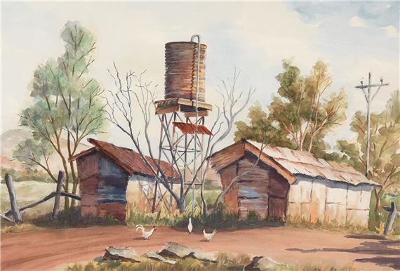 J. Randolph Rowe | Farmyard | MutualArt