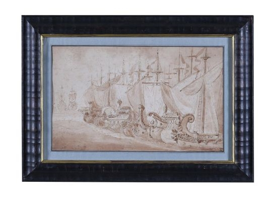 Giacomo Torelli | A STAGE DESIGN WITH GALLEONS | MutualArt