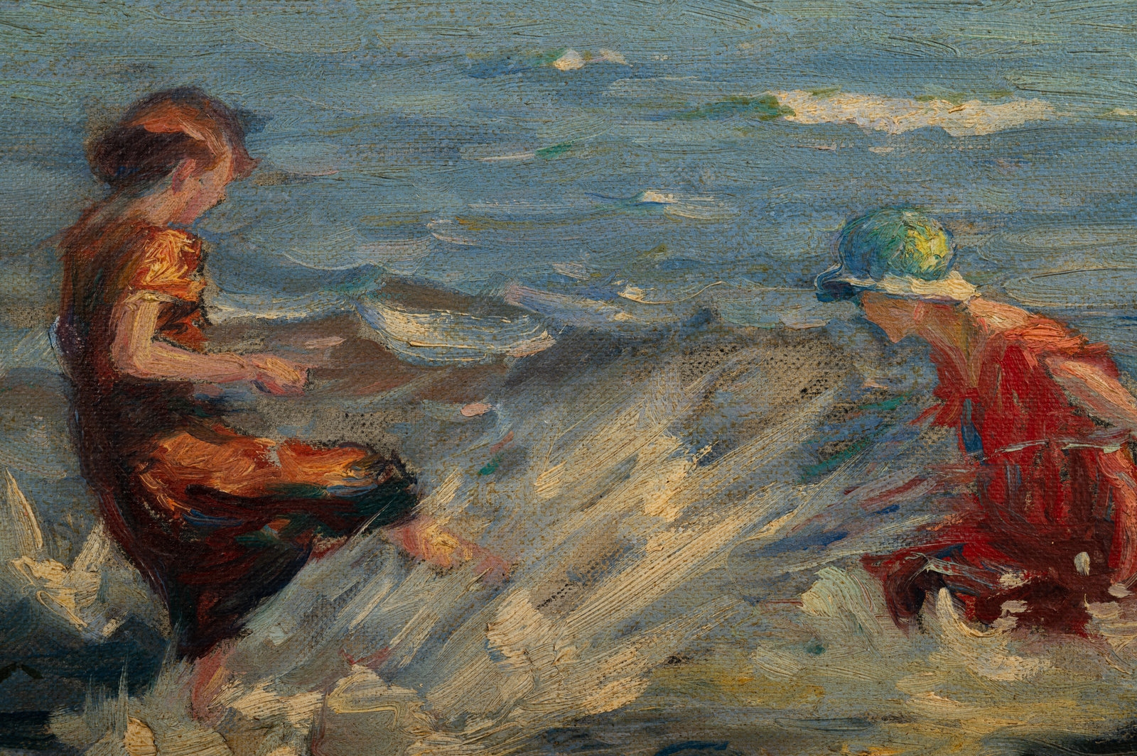 Francesco J. Spicuzza | Two Girls Splashing (1916) | MutualArt