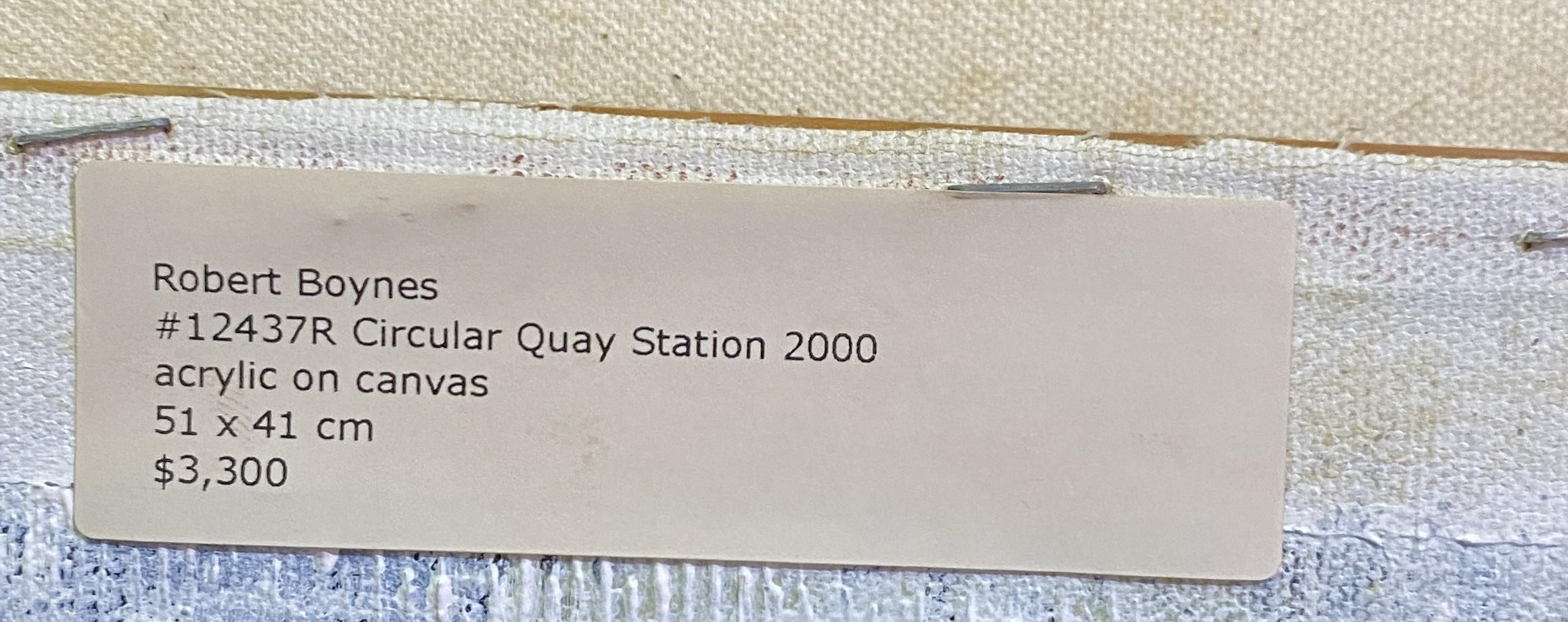 Robert Boynes | Circular Quay Station (2000) | MutualArt