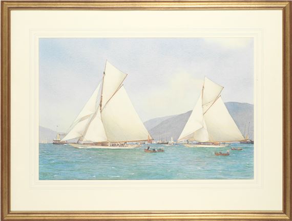 Martyn Mackrill | Two yachts in full sail, possibly off Cumbrae | MutualArt