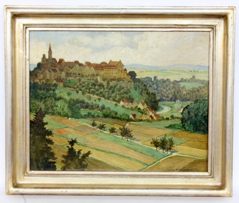Karl Purrmann | Stuttgart View of Kirchberg an der Jagst (1877 - 1966 ...
