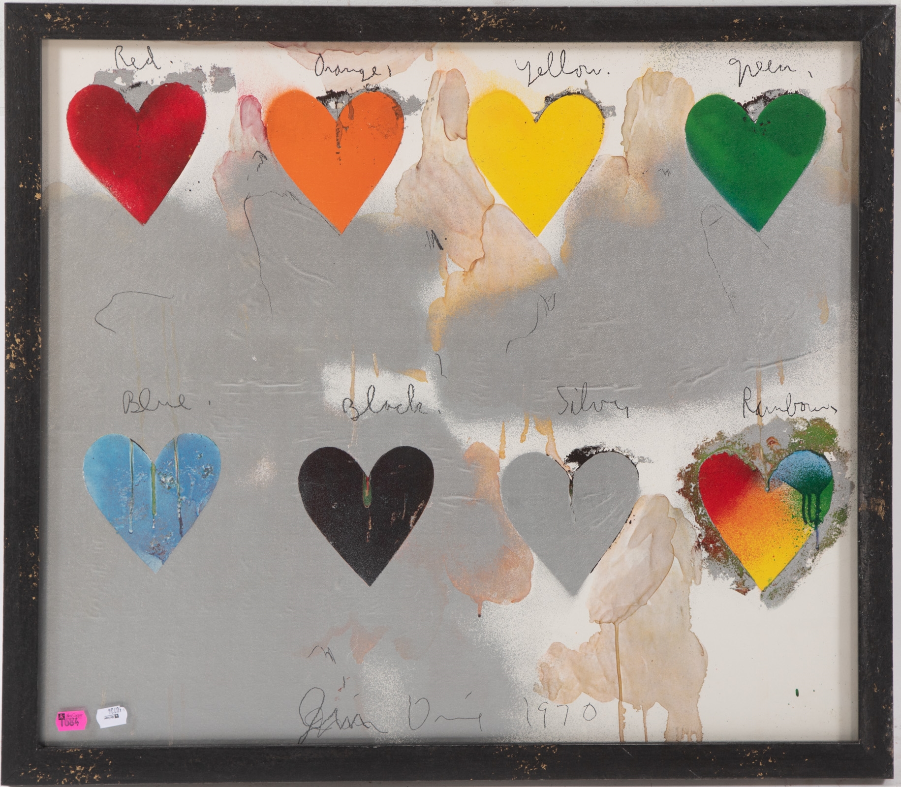 Jim Dine | 8 Hearts | MutualArt