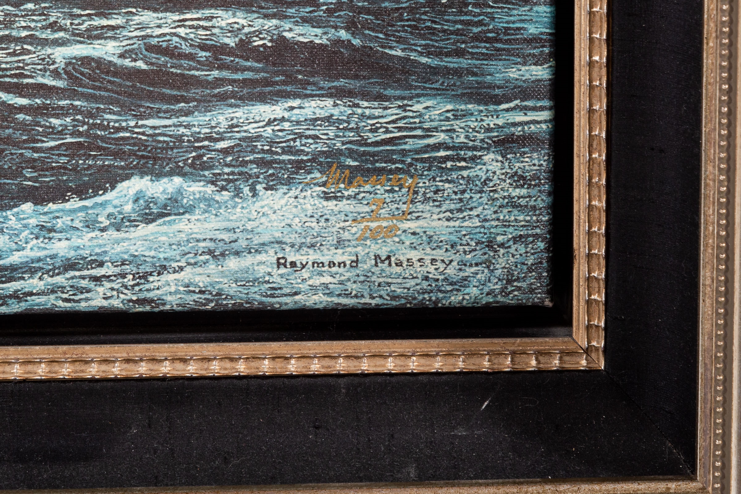 Raymond A. Massey | Ship Floundering in a Storm | MutualArt