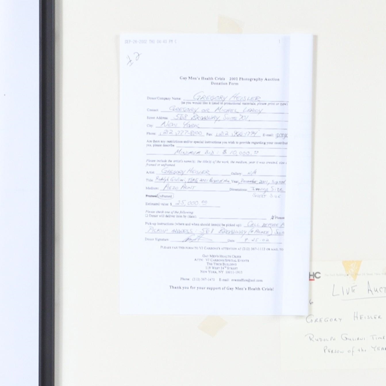 Gregory Heisler | Rudolph Giuliani Time Magazine Dec. 2001 Person of ...