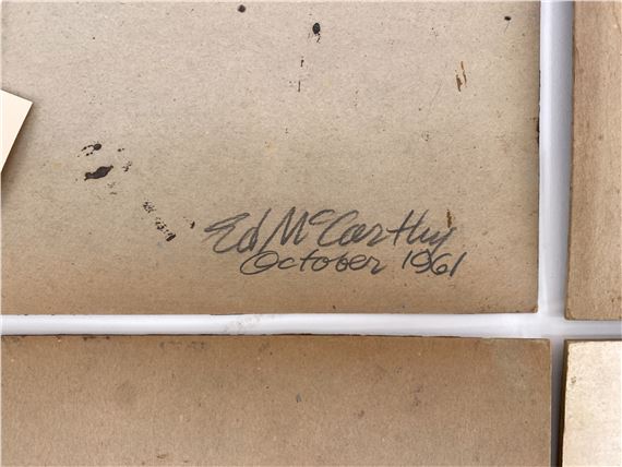 Eddie McCarthy | Including oil on canvas board with scratched out ...