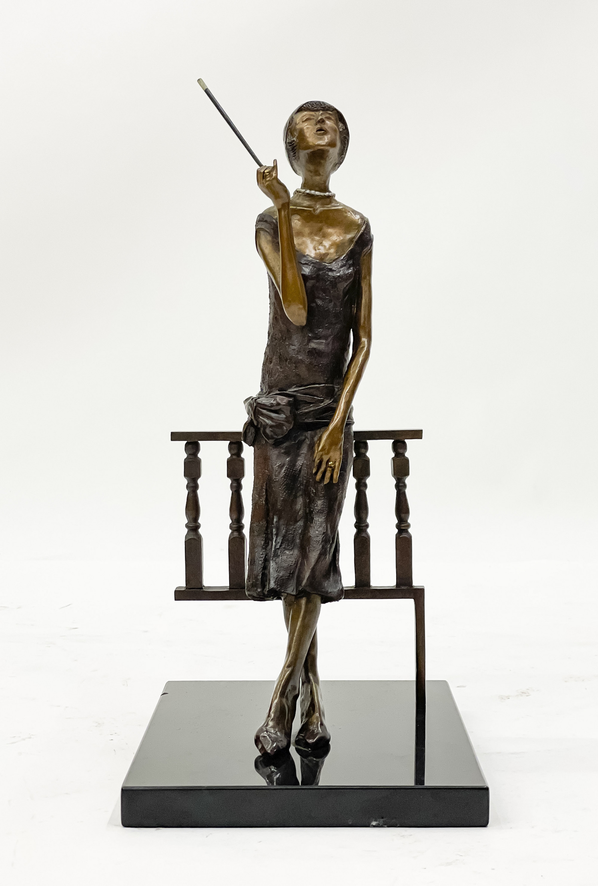 Corinne Weinberg | Flapper Leaning On Banister (1984) | MutualArt