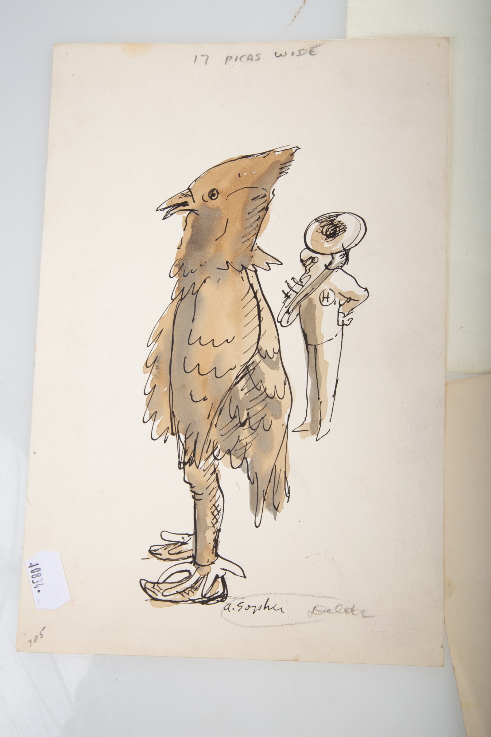 Aaron Sopher | Five Unframed Drawings | MutualArt