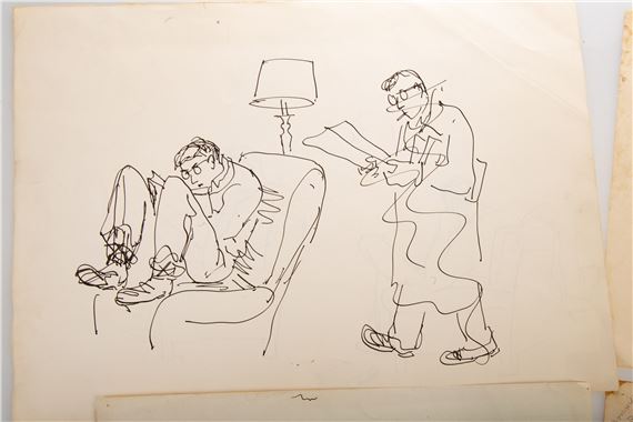 Aaron Sopher | Five Unframed Drawings | MutualArt