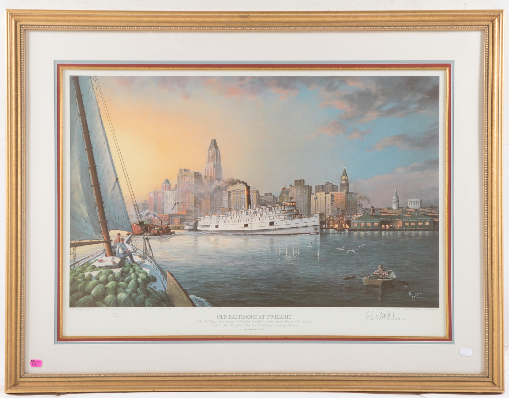 Paul McGehee | Old Baltimore at Twilight | MutualArt