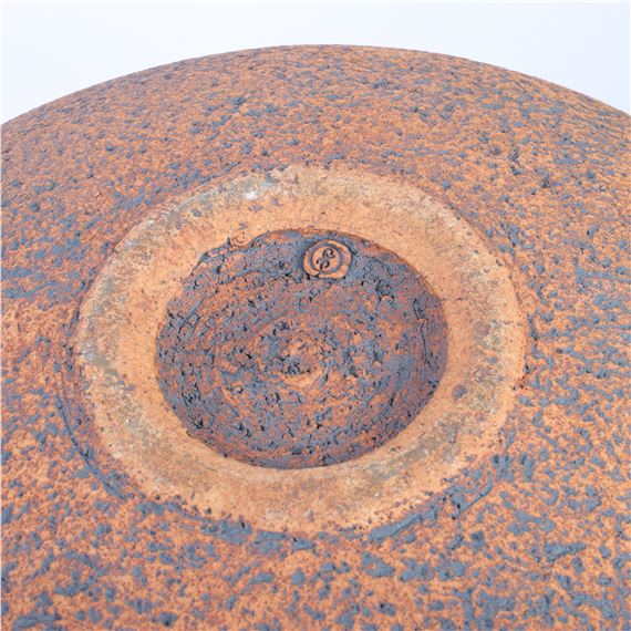 Ginny Marsh | Large studio volcanic glaze pot (1968) | MutualArt