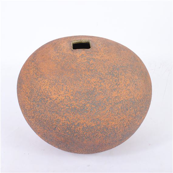 Ginny Marsh | Large studio volcanic glaze pot (1968) | MutualArt
