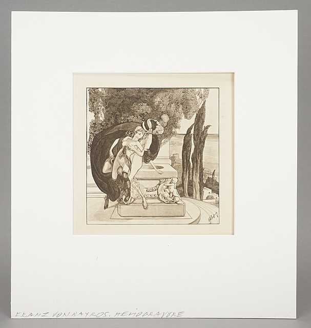 Franz von Bayros | Erotic Embrace (1900) | MutualArt