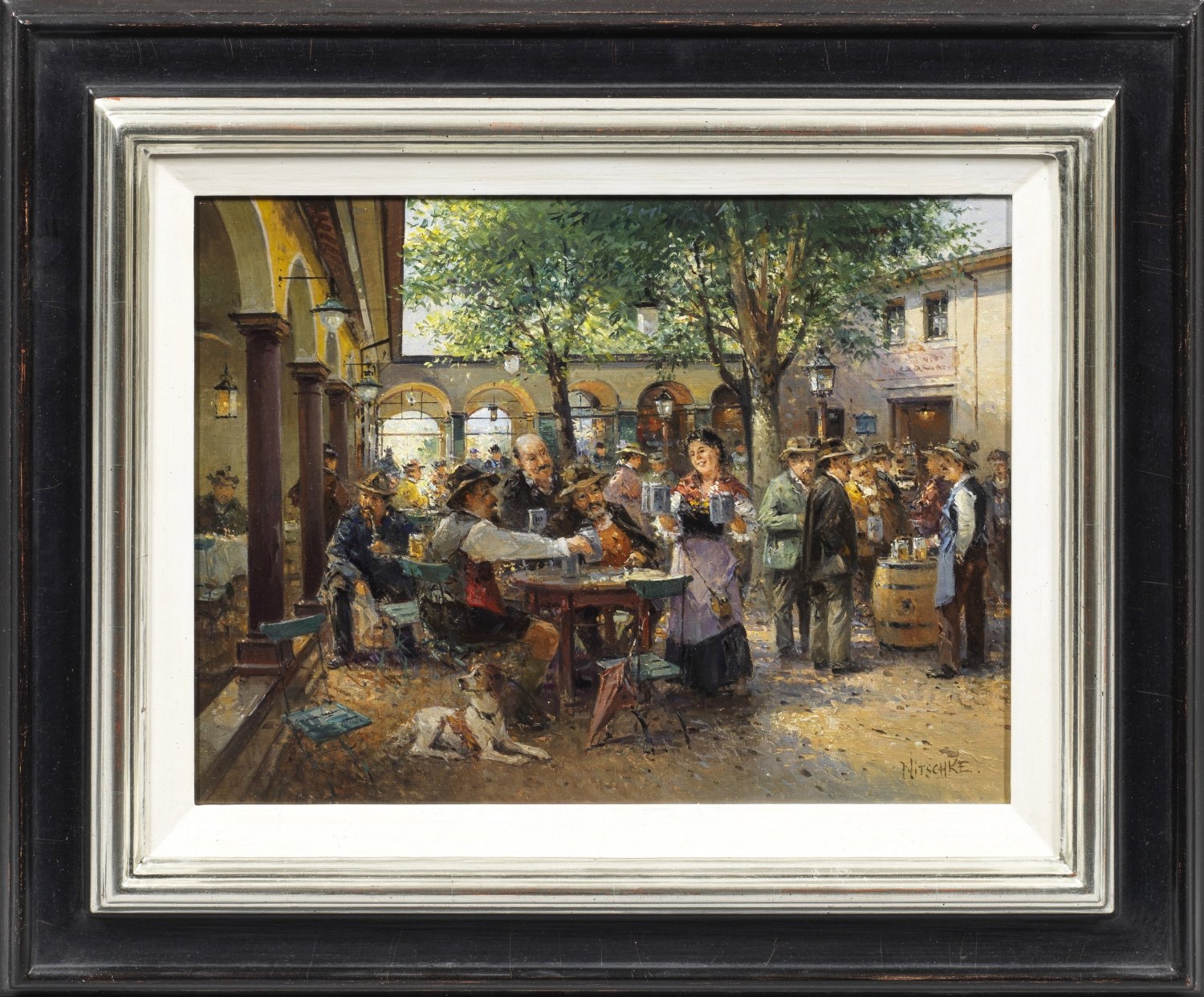 Detlev Nitschke | Biergarten des Sternbräu in Salzburg | MutualArt