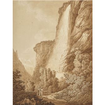 Peter Birmann | A Pair: La Cascade du Schelmenloch. Dans le Canton de ...
