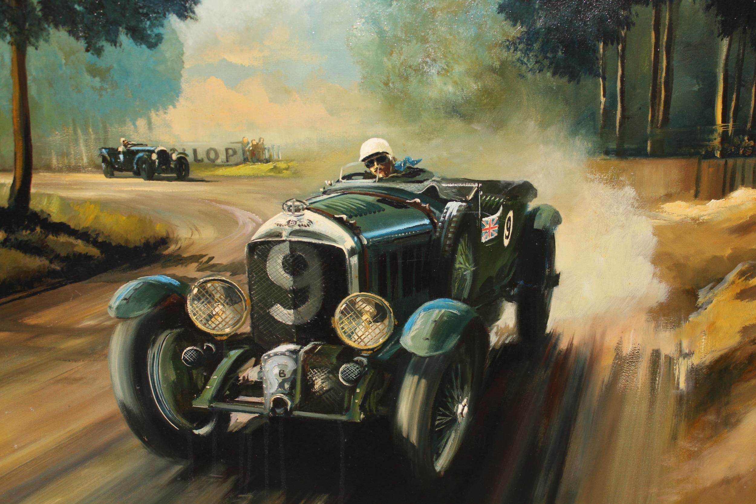 Dion Pears | Early Bentley racing cars on a track (20th Century ...