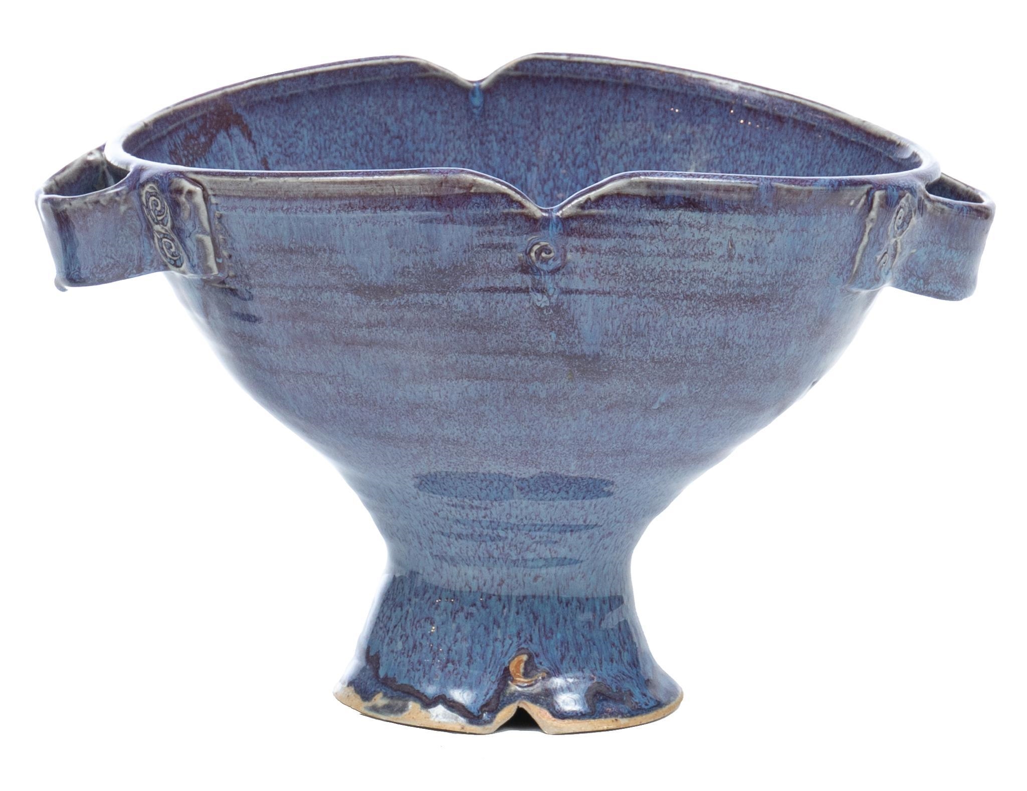 Nancy Pawel | Purple compote with handles | MutualArt